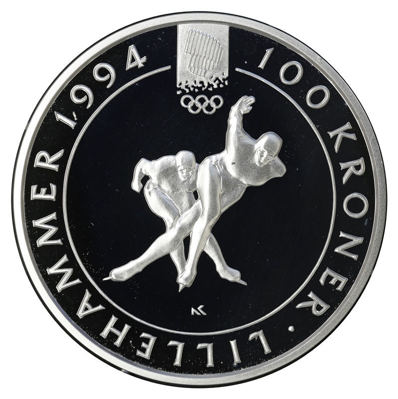 100 Kroner OL 1 Oz S lvmynt Tilfeldig Type 100 Kroner OL 1 Oz S lvmynt Tilfeldig Type