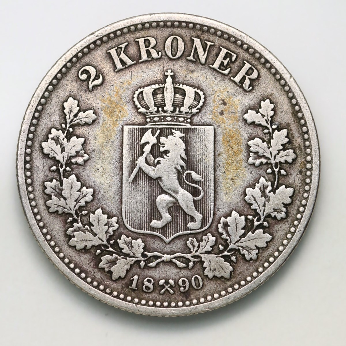 2 Kroner 1890 Kv 1 2 2-kroner-1890-kv-1-2